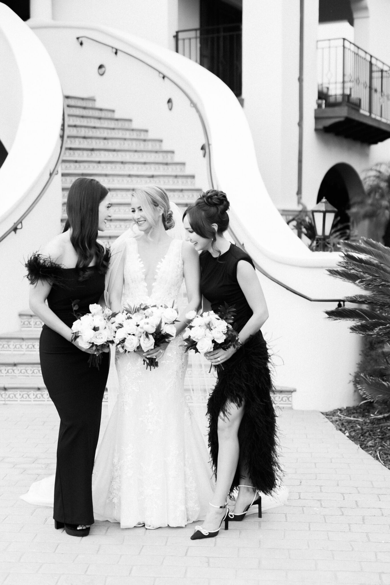 Alyssa & Christian's Black and White Wedding at the Ritz Carlton Bacara ...